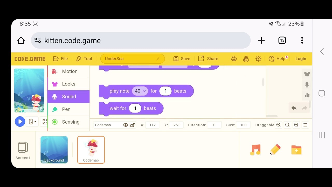 found a scratch ripoff called code.game - YouTube