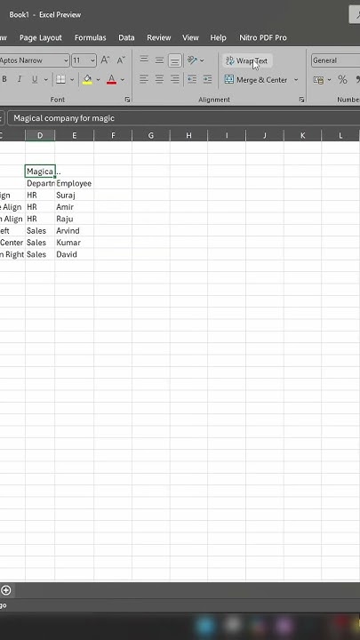 How to Use Wrap Text in Excel – Avoid Cut-off Text | The Basics Tamil - YouTube
