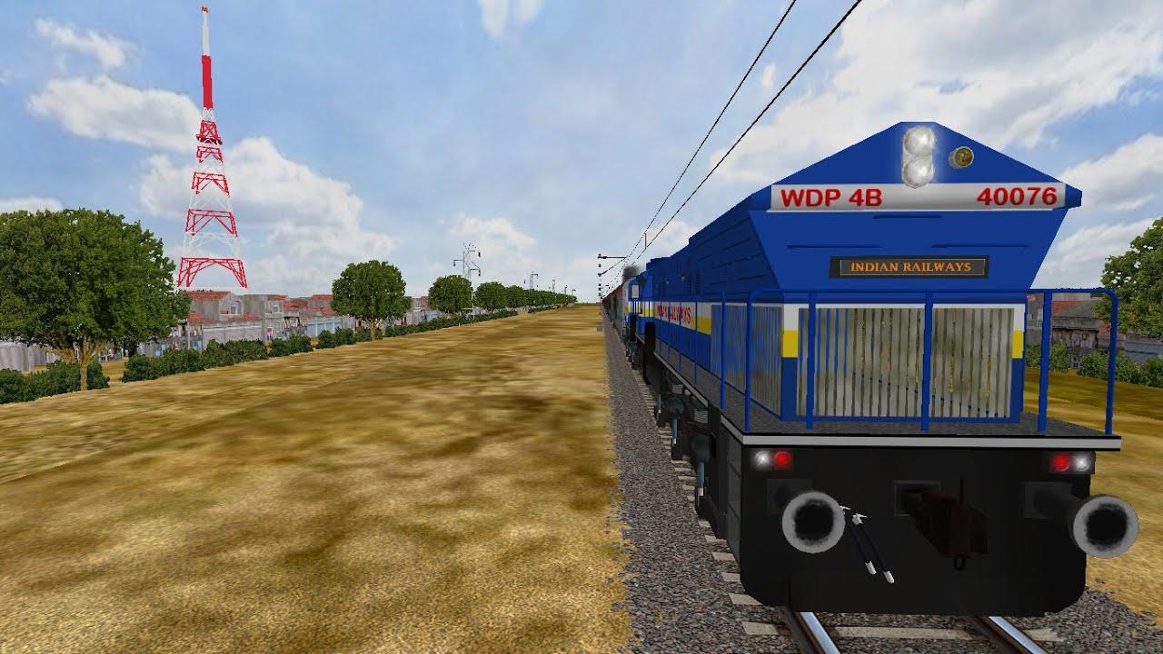 04006 LICHCHAVI EXPRESS JOURNEY WITH WDG 4 EMD + LHB RUN IN NER V3 ...