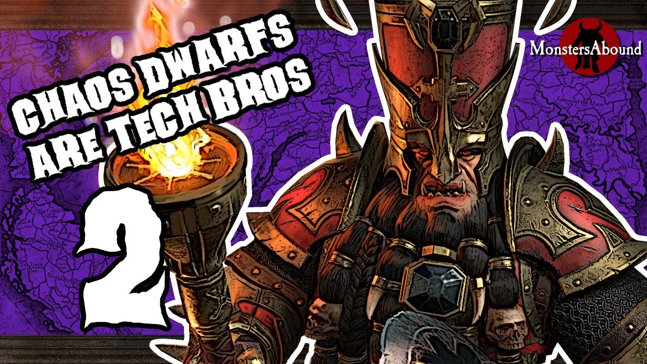 Chaos Dwarf Tech Bros with Grimhammer in Total War: Warhammer 3 - The ...