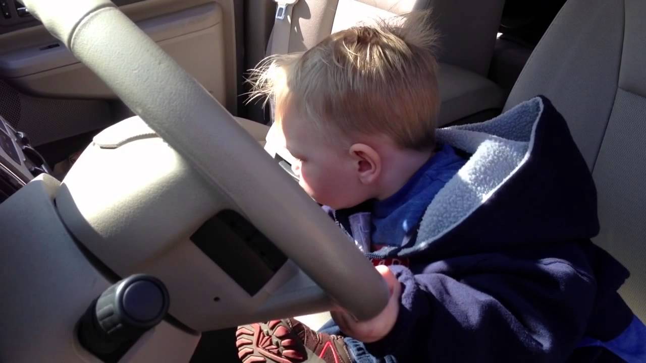 Bowie's 1st driving lesson - YouTube
