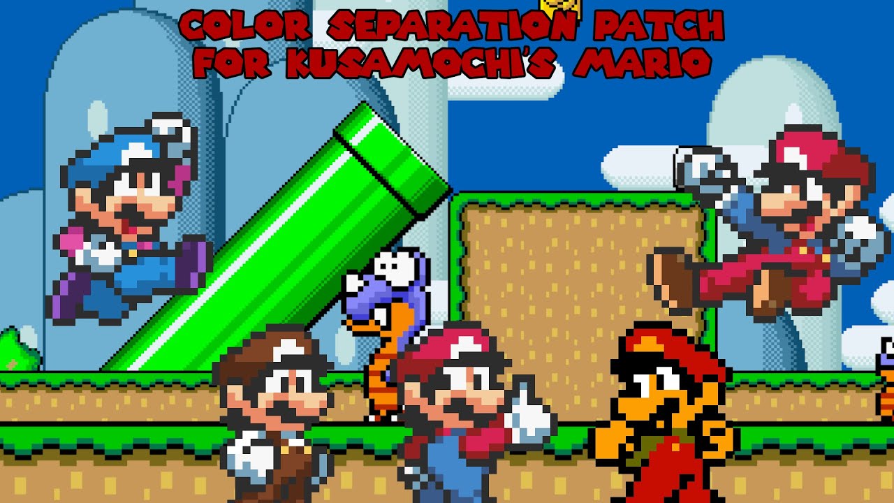 MUGEN: Color Separation patch for Kusamochi's Mario released! - YouTube
