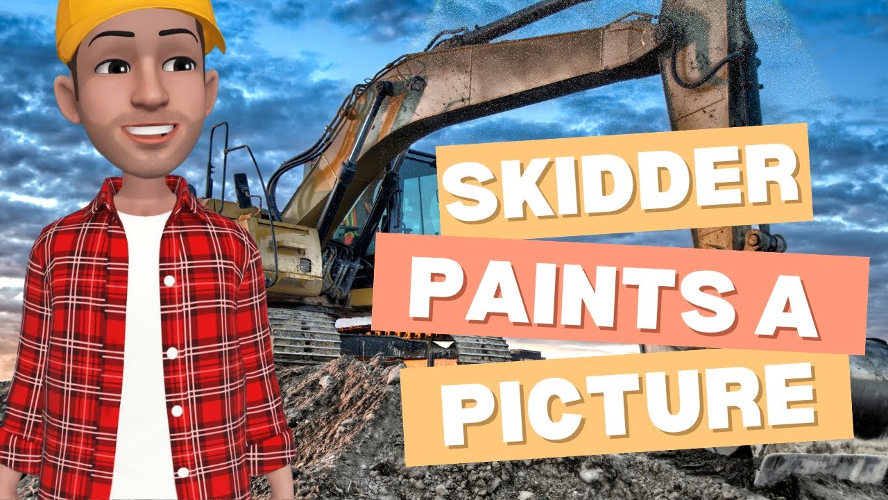 Painting with an #excavator - YouTube