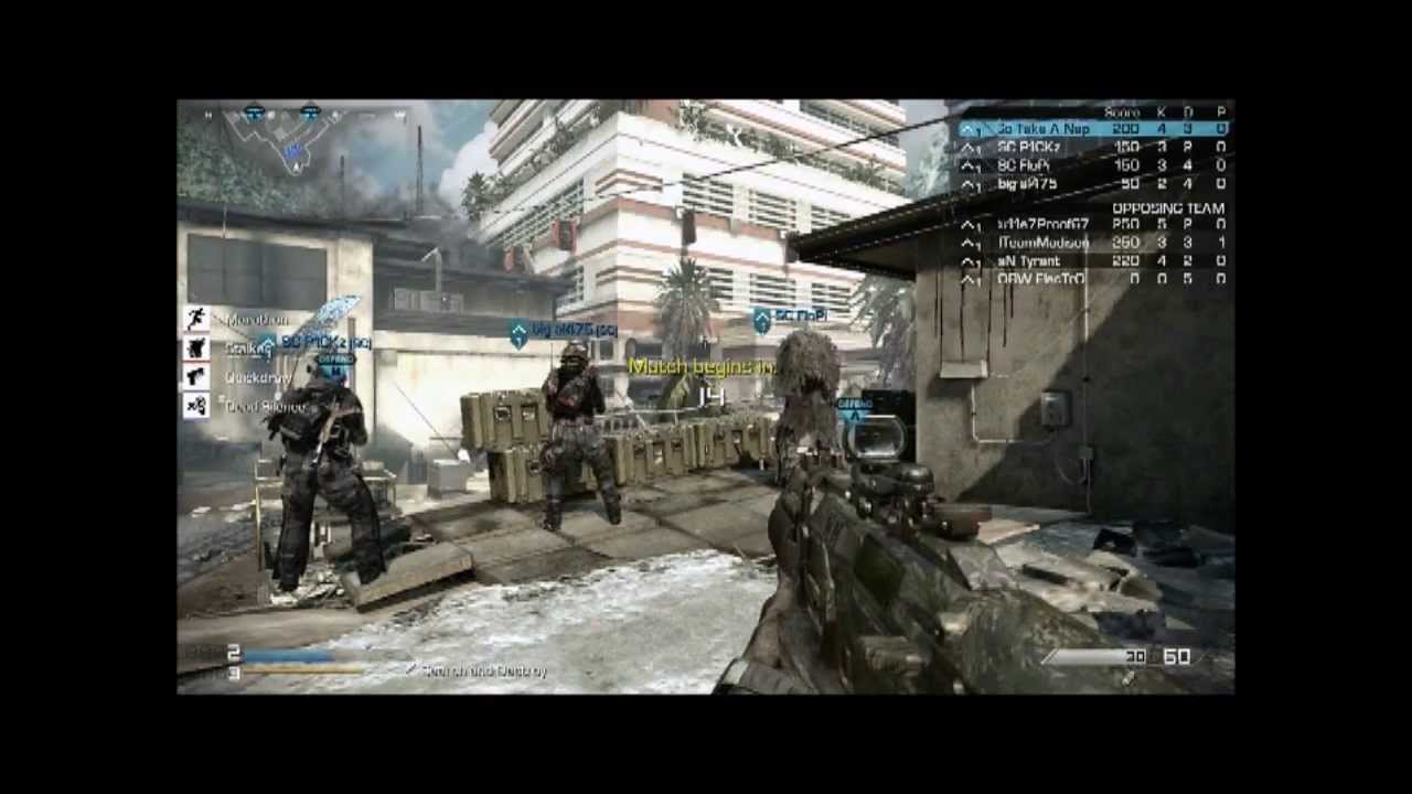 COD Ghost GB 4V4 On Flooded Live Game Chat - YouTube