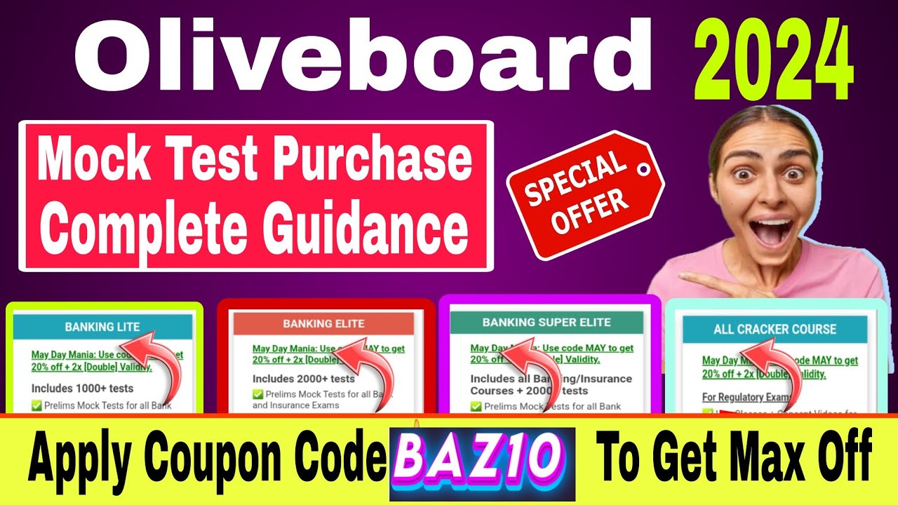 Oliveboard Coupon Code |Oliveboard Mock Test Purchase Guide | Apply ...