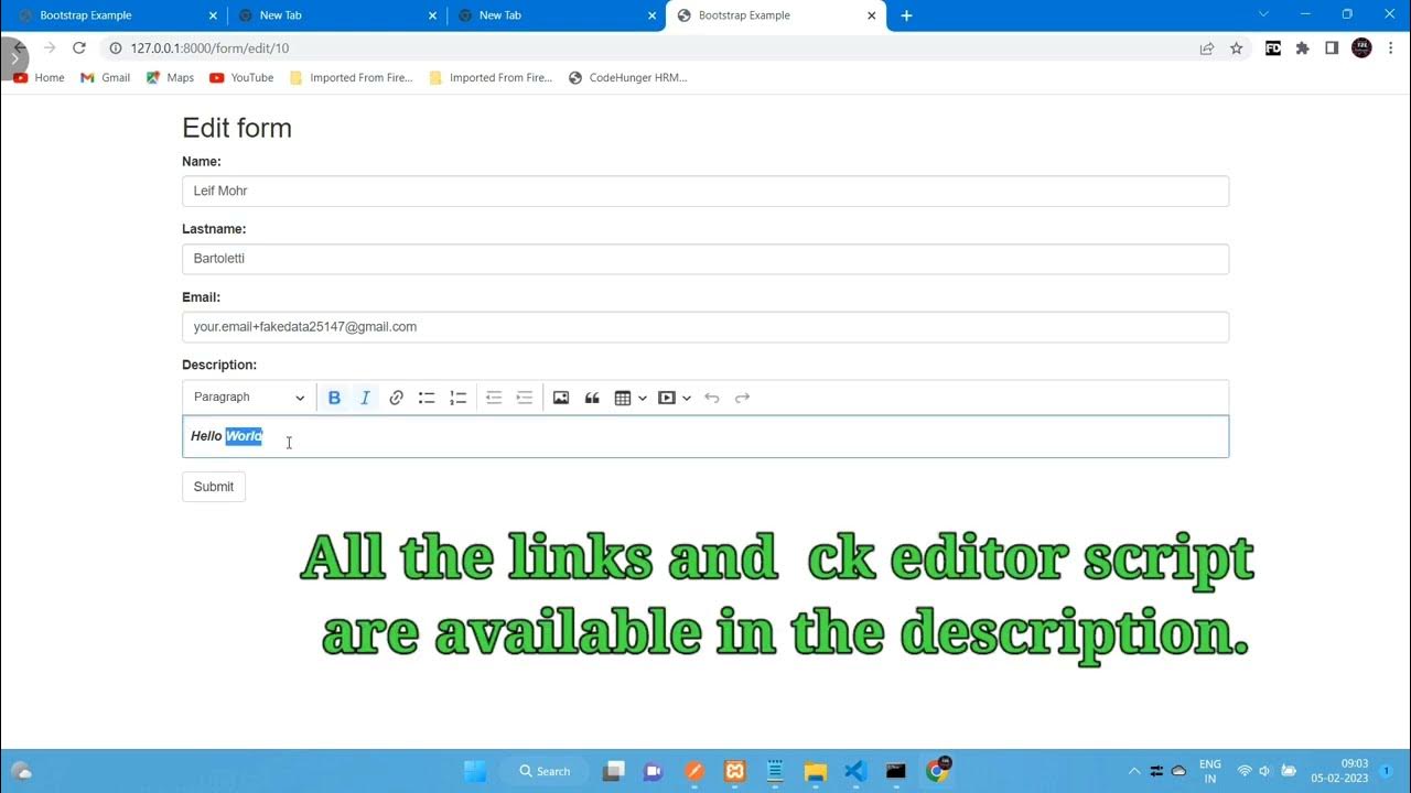 How To Use Ck Editor In Laravel. - YouTube
