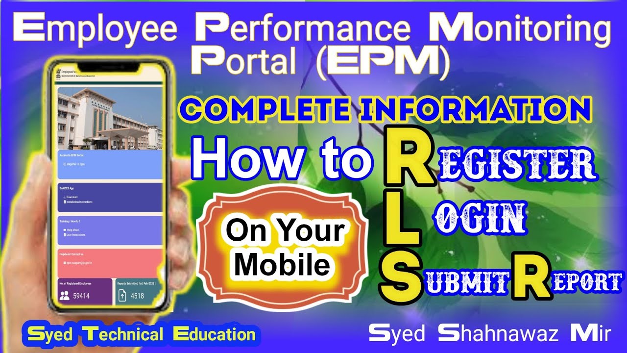How to Register, Login and Submit Monthly Progress Report on EMP Portal ...