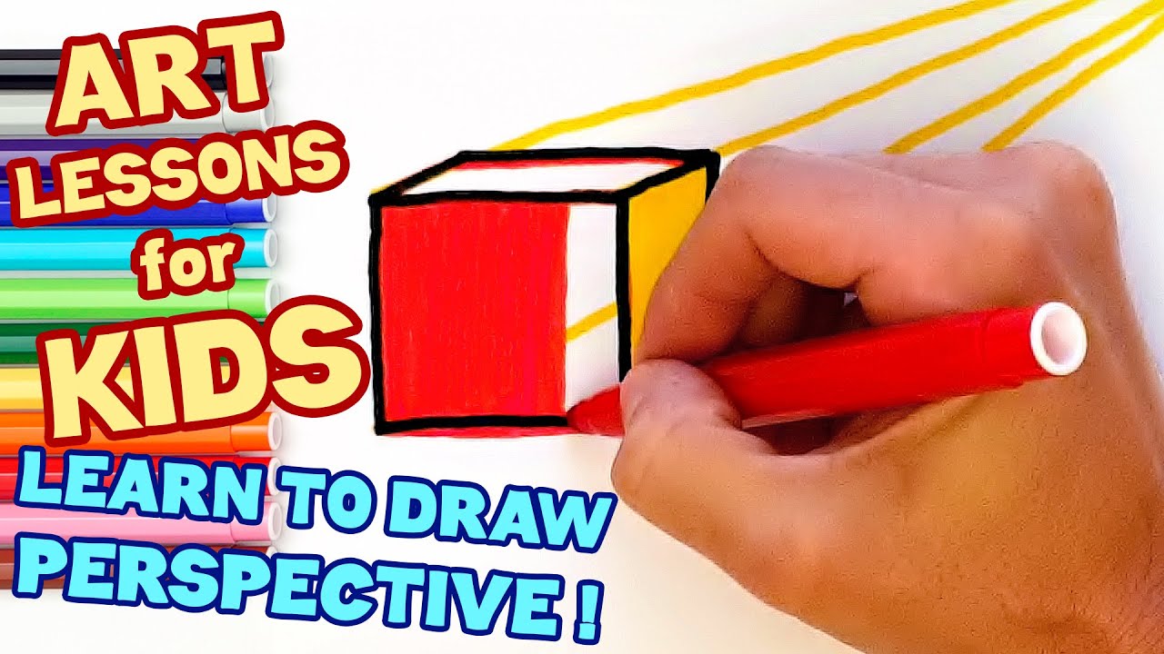 Learn Perspective Easy | One Point Perspective Cube | Art Lessons for ...