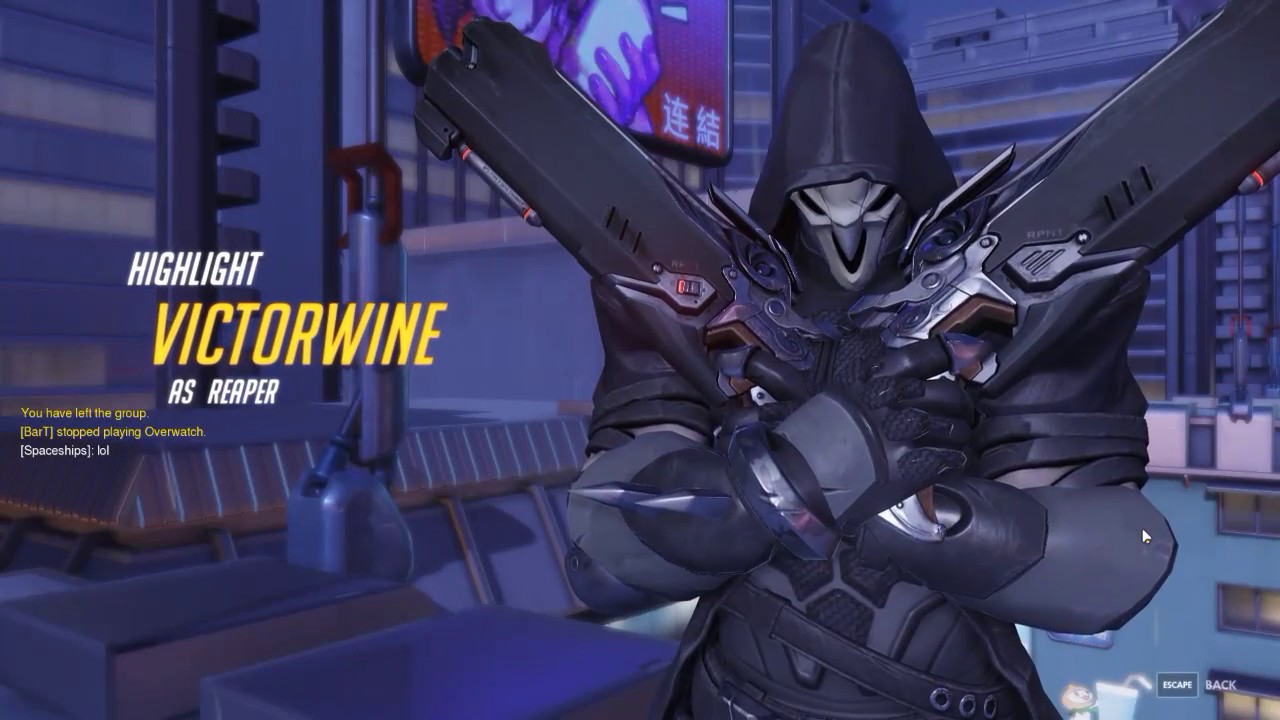 Overwatch- REAPER HIGHLIGHTS ALMOST DEAD!! - YouTube