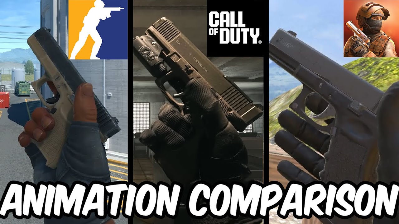 (NEW) WEAPON ANIMATION COMPARISON 2025 | NEW CS2 ANIMATIONS vs STANDOFF 2 vs CALL OF DUTY - YouTube