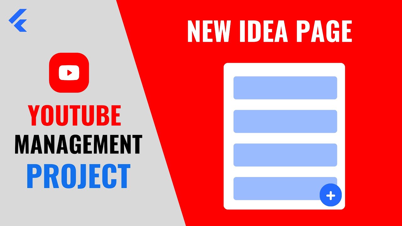 Youtube Management App New Topic Page 03 Flutterhero Youtube