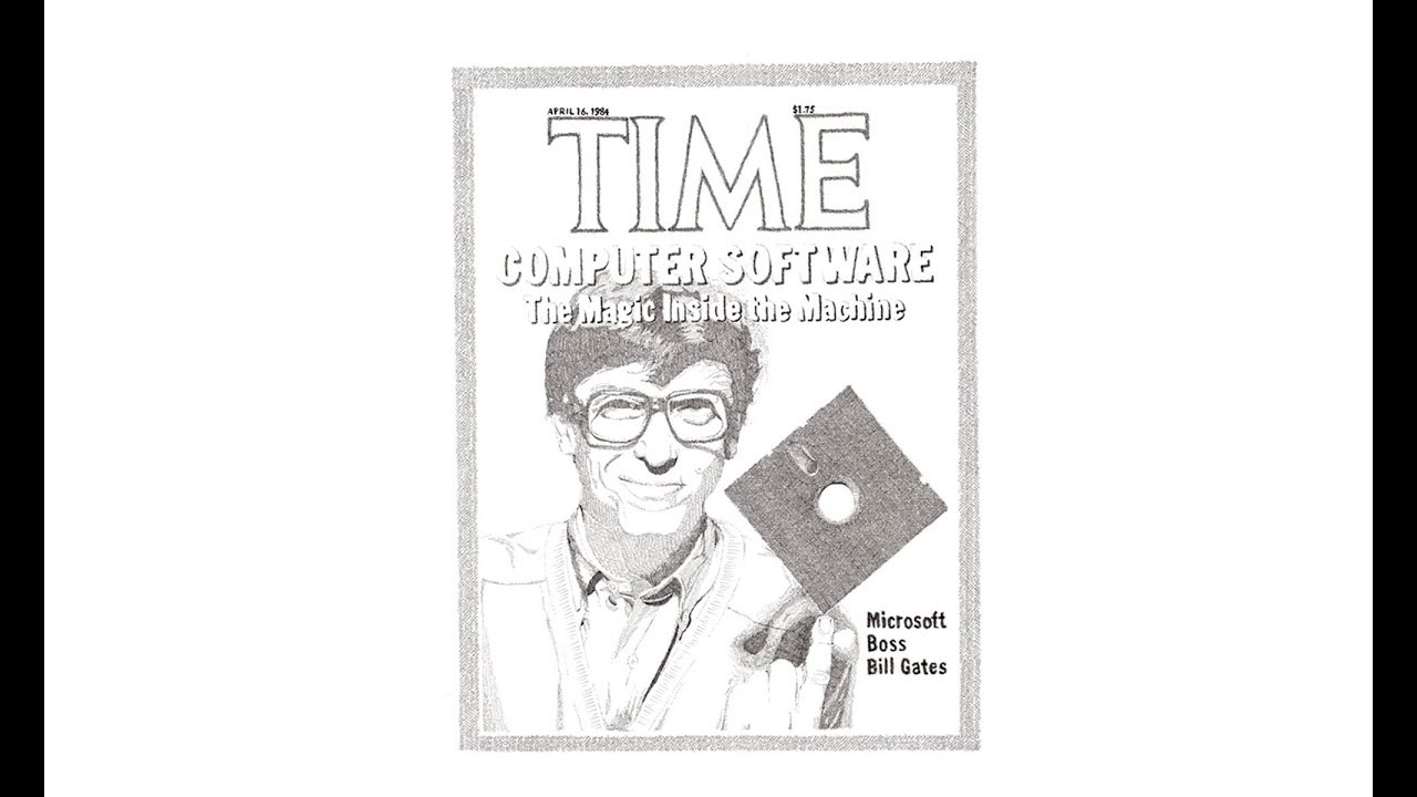 Bill Gates April 16, 1984 Time Magazine Cover (by Marcus B. Williams ...