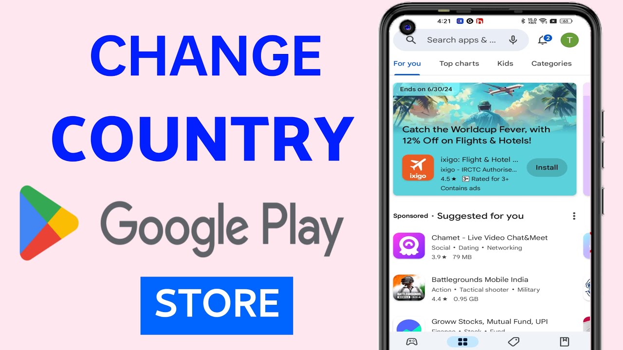 How to Change Country in Google Play Store (2024) - YouTube