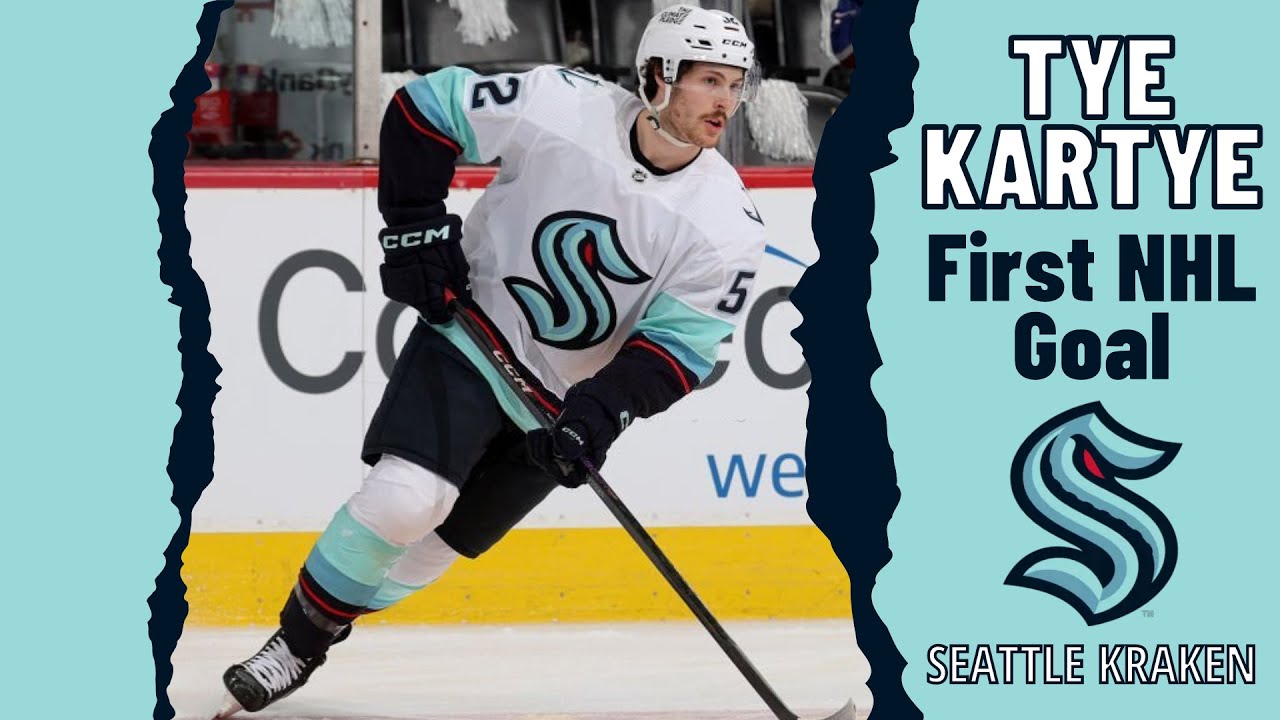 Tye Kartye #52 (Seattle Kraken) first NHL goal Apr 26, 2023 - YouTube