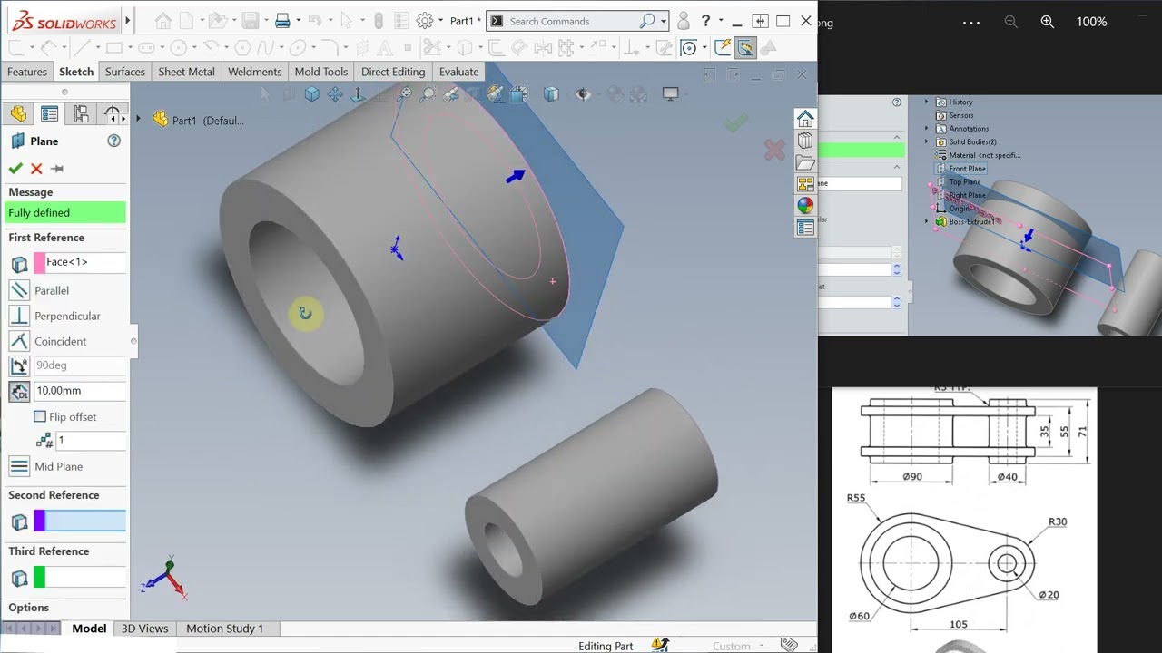 Basic Part Modeling 26 - YouTube