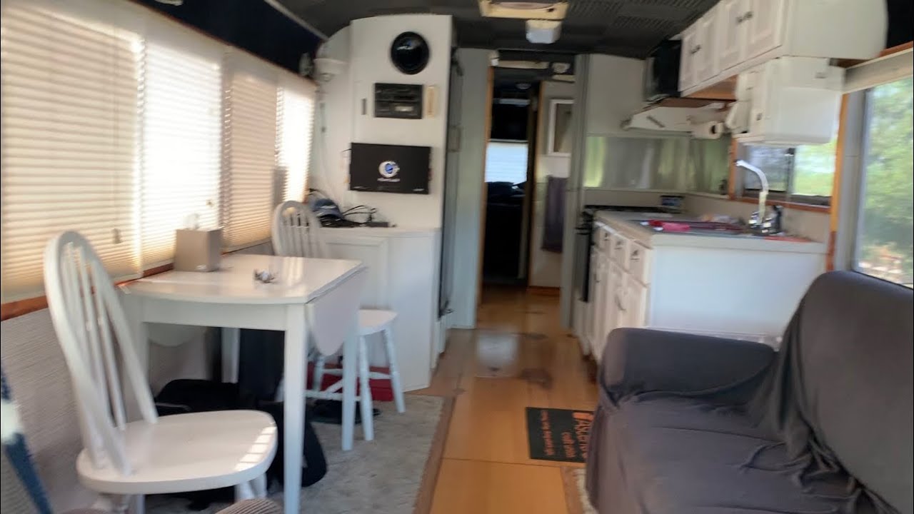 Eagle bus 01 rv conversion tour and test drive - YouTube