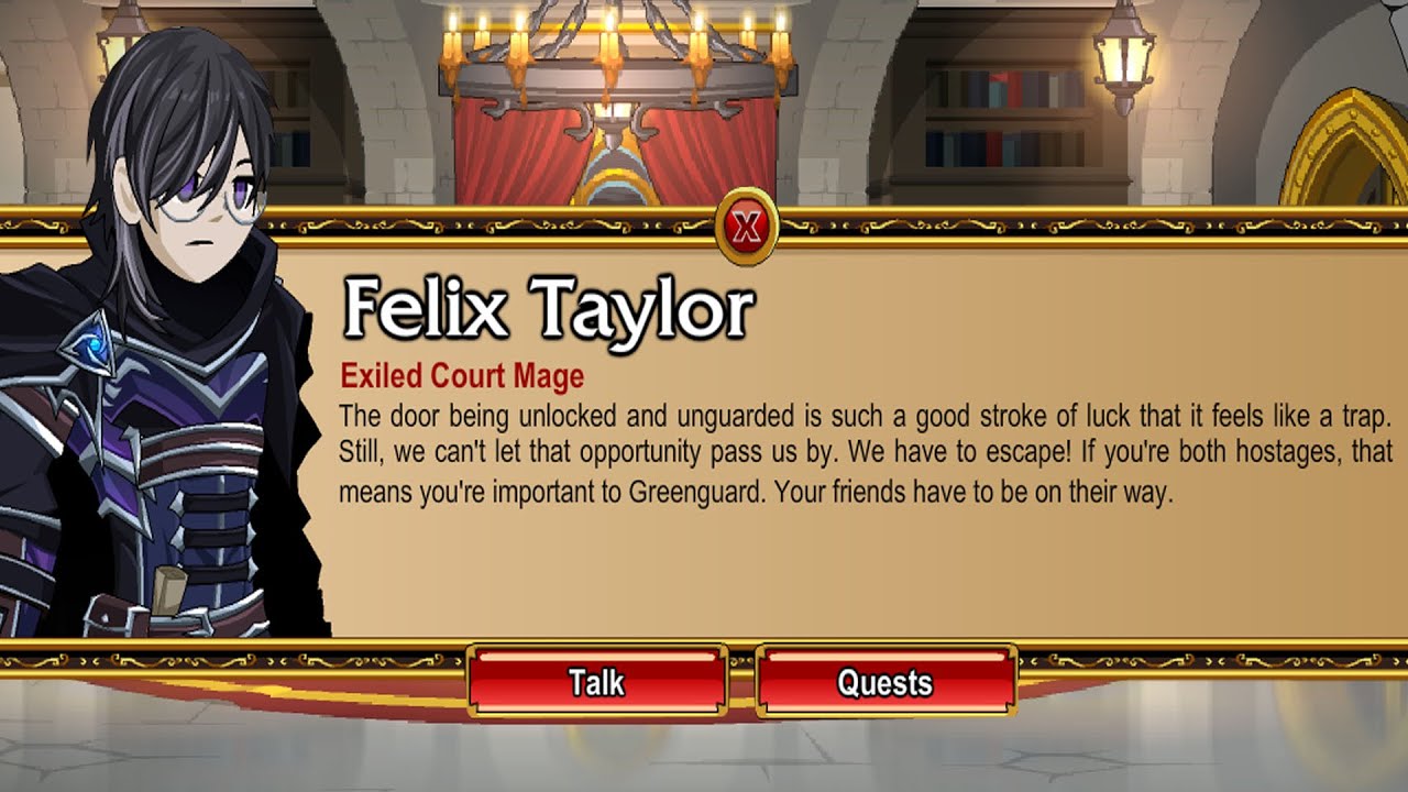 AQW NEW FELIX TAYLOR QUEST /JOIN CASTLEEBLANA (COLD THUNDER PT 3 2024 ...