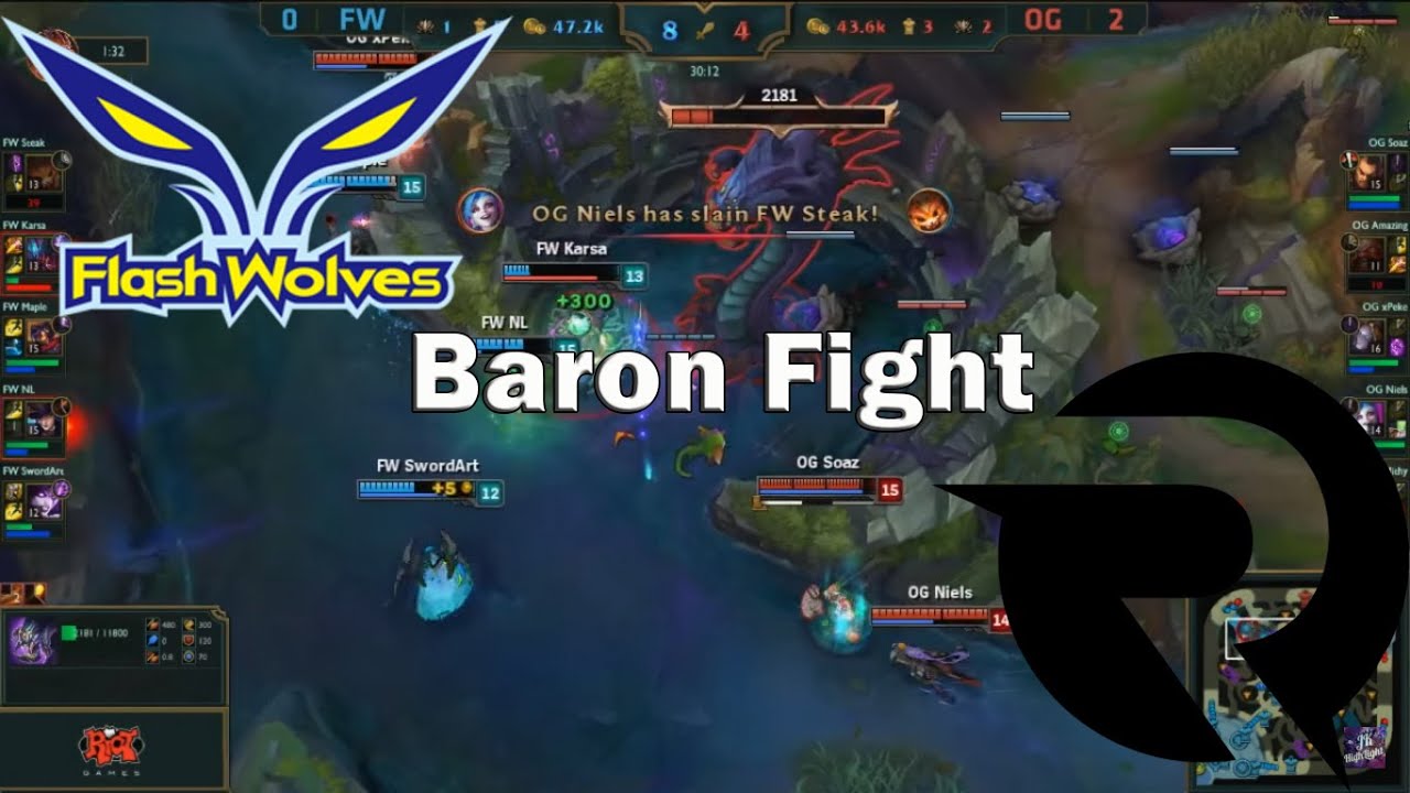 A messy baron fight between OG and FW - YouTube