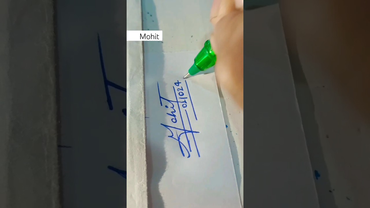 #mohit #signature #firstkalakar #sign #signaturestyle #shorts - YouTube