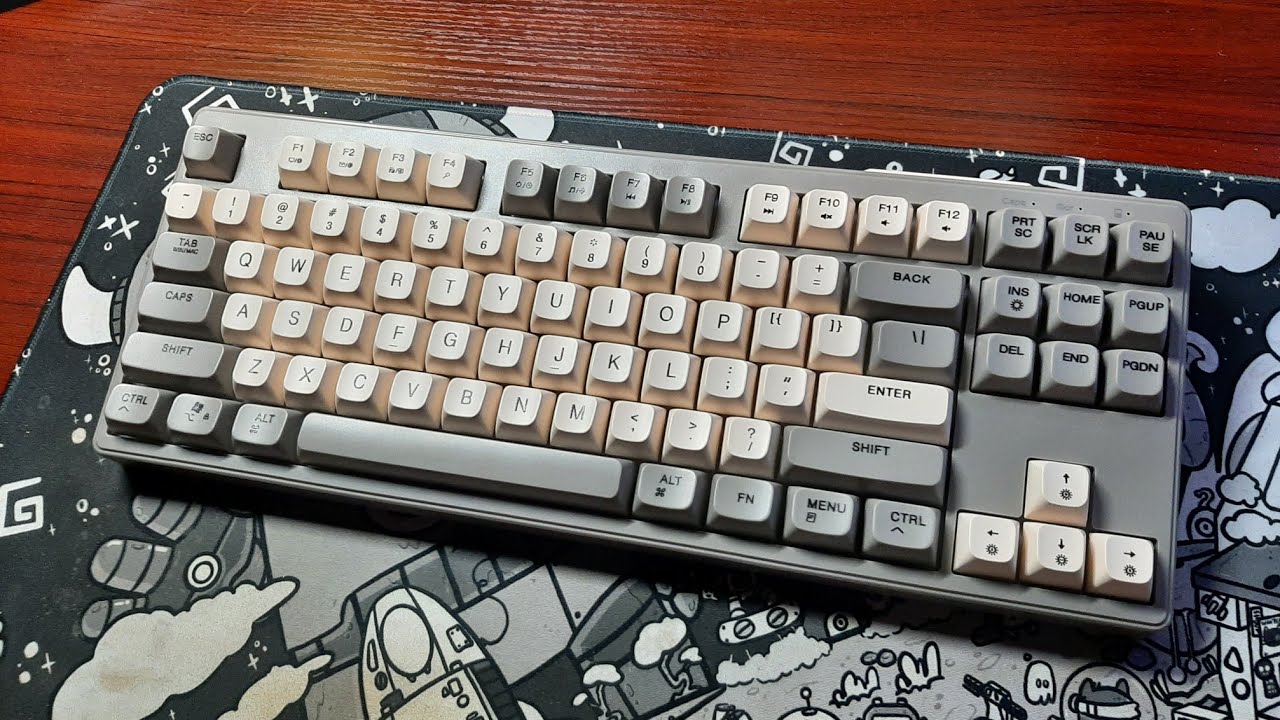 Freewolf M87 Membrane Keyboard- Review - YouTube