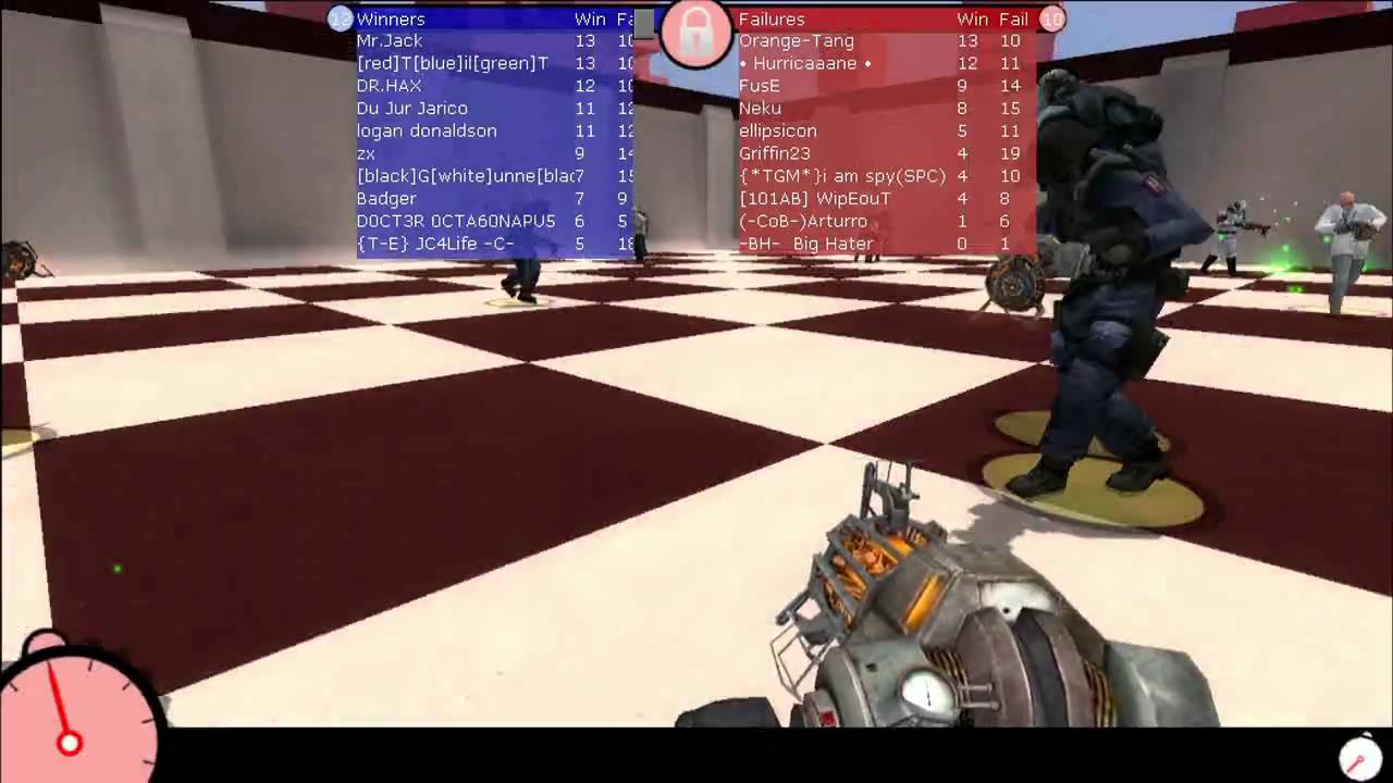 Gmod (33) "Garry Ware", gameplay example with 32 players - YouTube