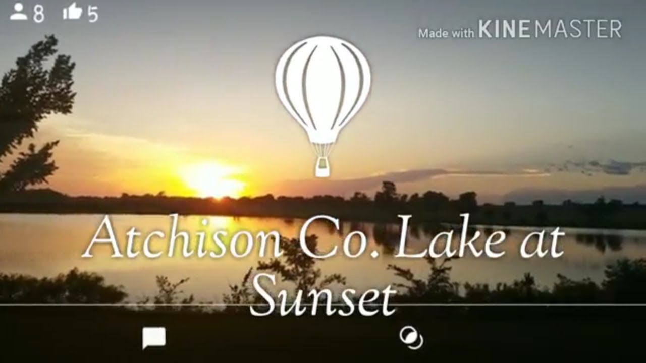 Sunset at Atchison Co. Lake and Rural Atchison County - YouTube