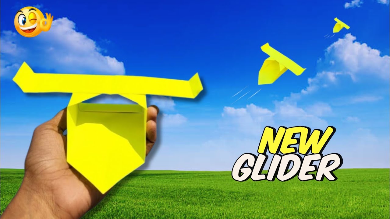 Most Viral Paper New Glider, How To Make A Paper Glider, Easy Step-by ...