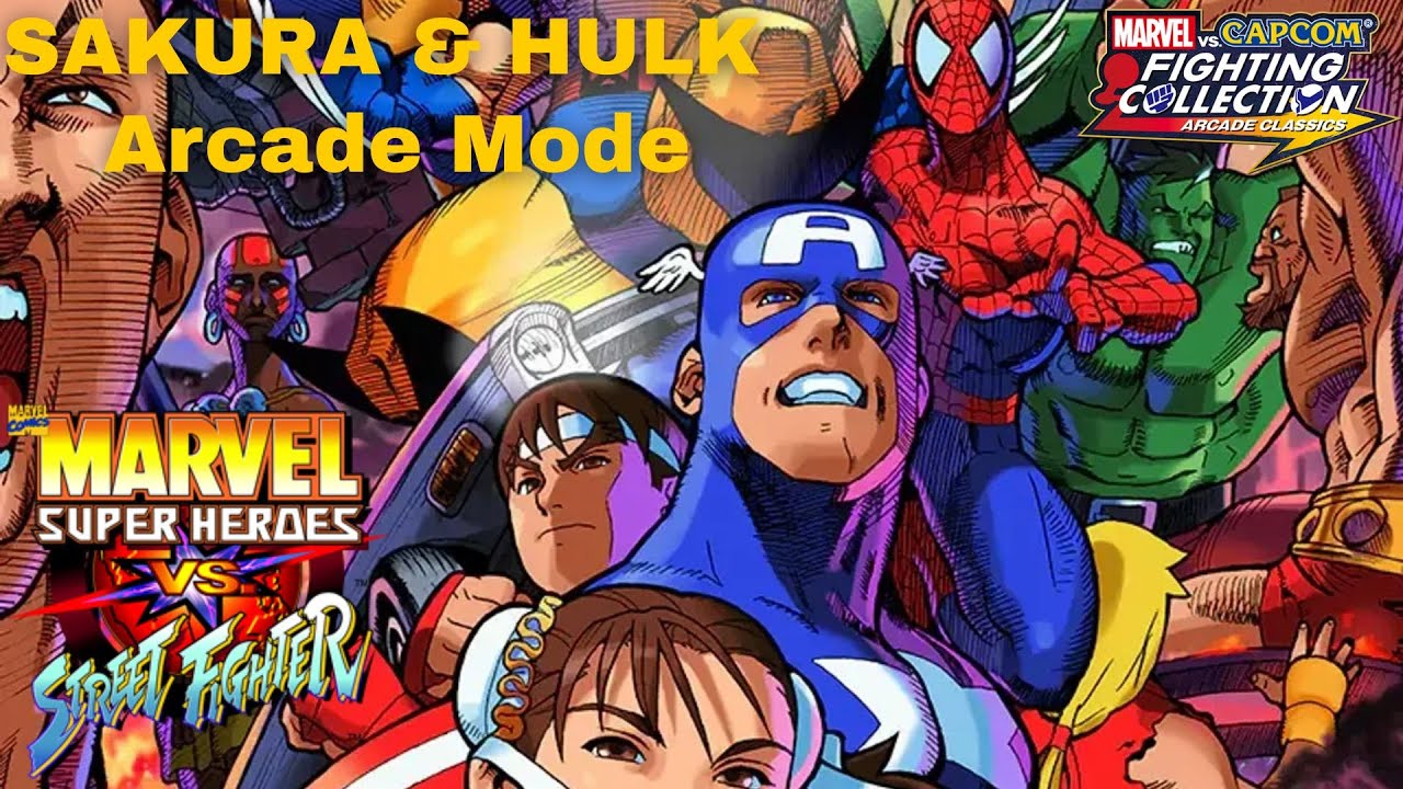 SAKURA & HULK Arcade Mode - Marvel Super Heroes vs. Street Fighter ...