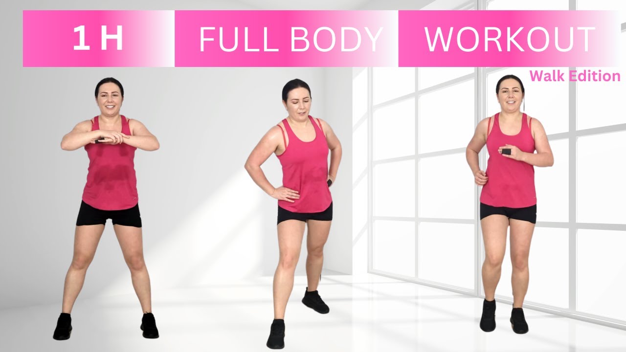 1 Hour Intense Full Body Cardio HIIT Walking Workout - Lose Weight Fast ...