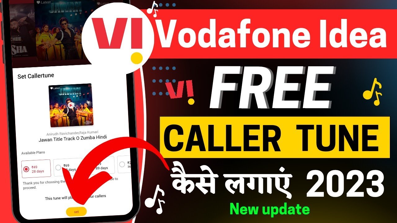 Vi Free Caller Tune Lagaye 2023 | How to Set Free Caller Tune in Vi ...