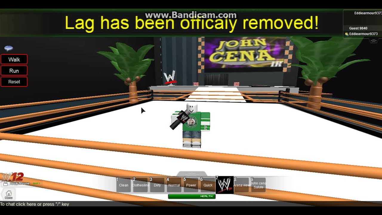 ROBLOX: John Cena Raps On The Rock! - YouTube