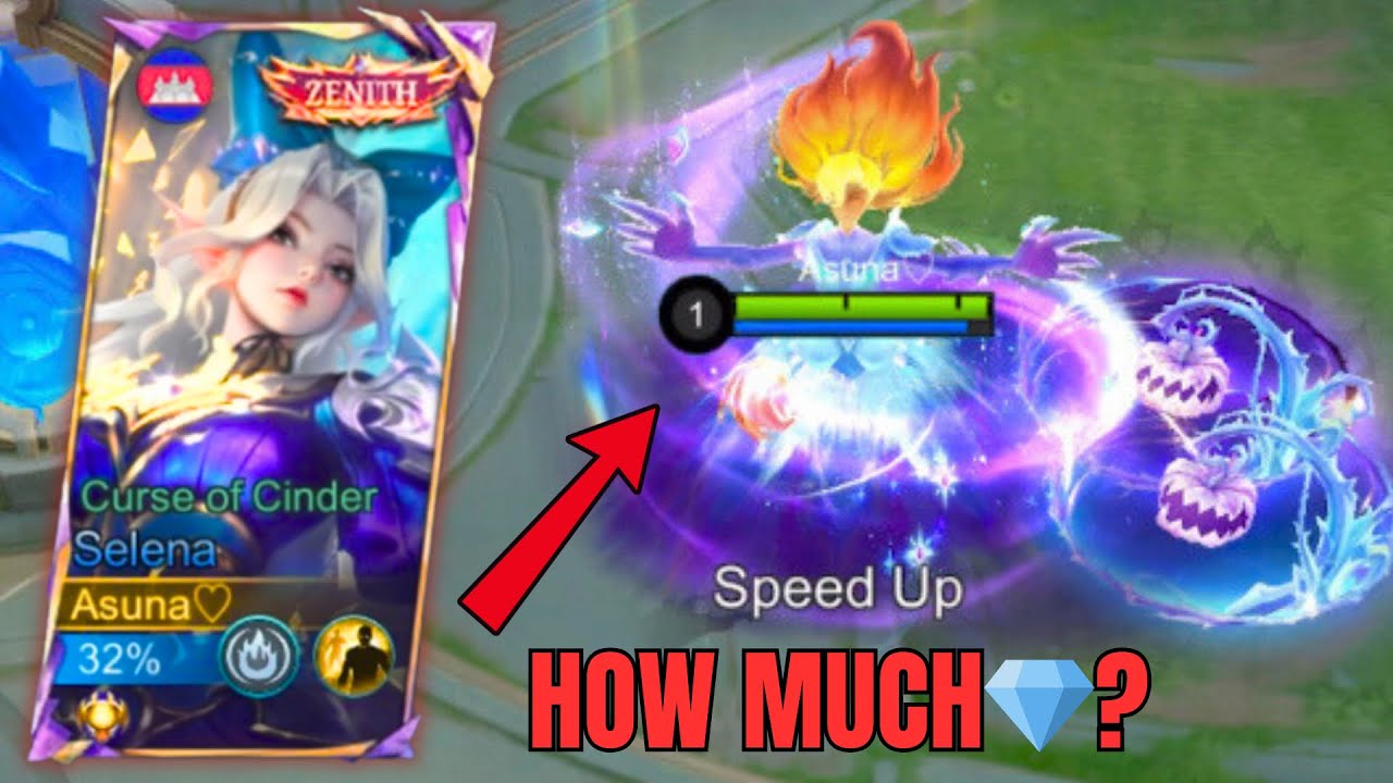 HOW MUCH 💎 I SPENT FOR SELENA ZENITH SKIN? SELENA CURSE OF CINDER SKIN ...