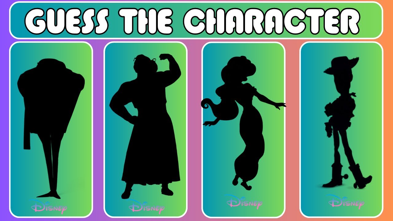 DISNEY QUIZ - GUESS THE DISNEY CHARACTER BY THE SILHOUETTE - DISNEY ...
