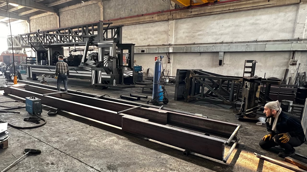 First step to produce the water well drilling rig machine / Chassis ...