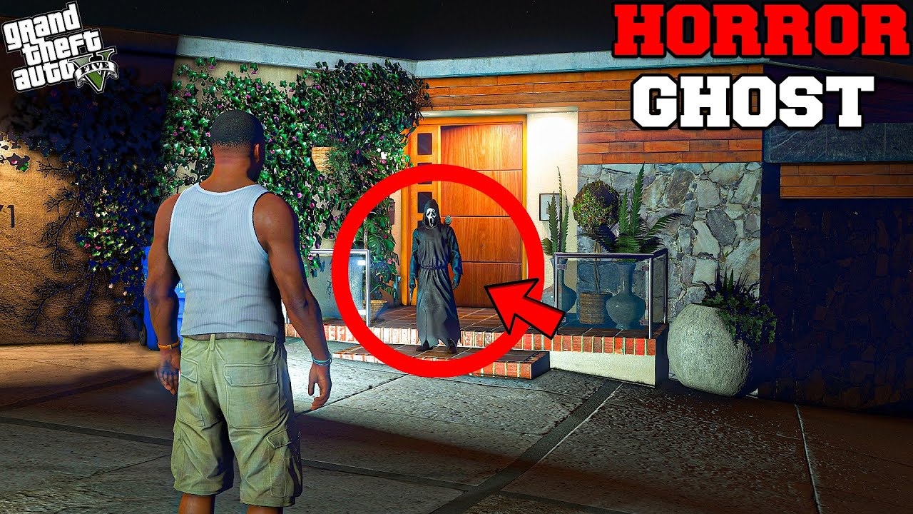 HORROR GHOST IN FRANKLIN'S HOUSE GTA 5 - YouTube