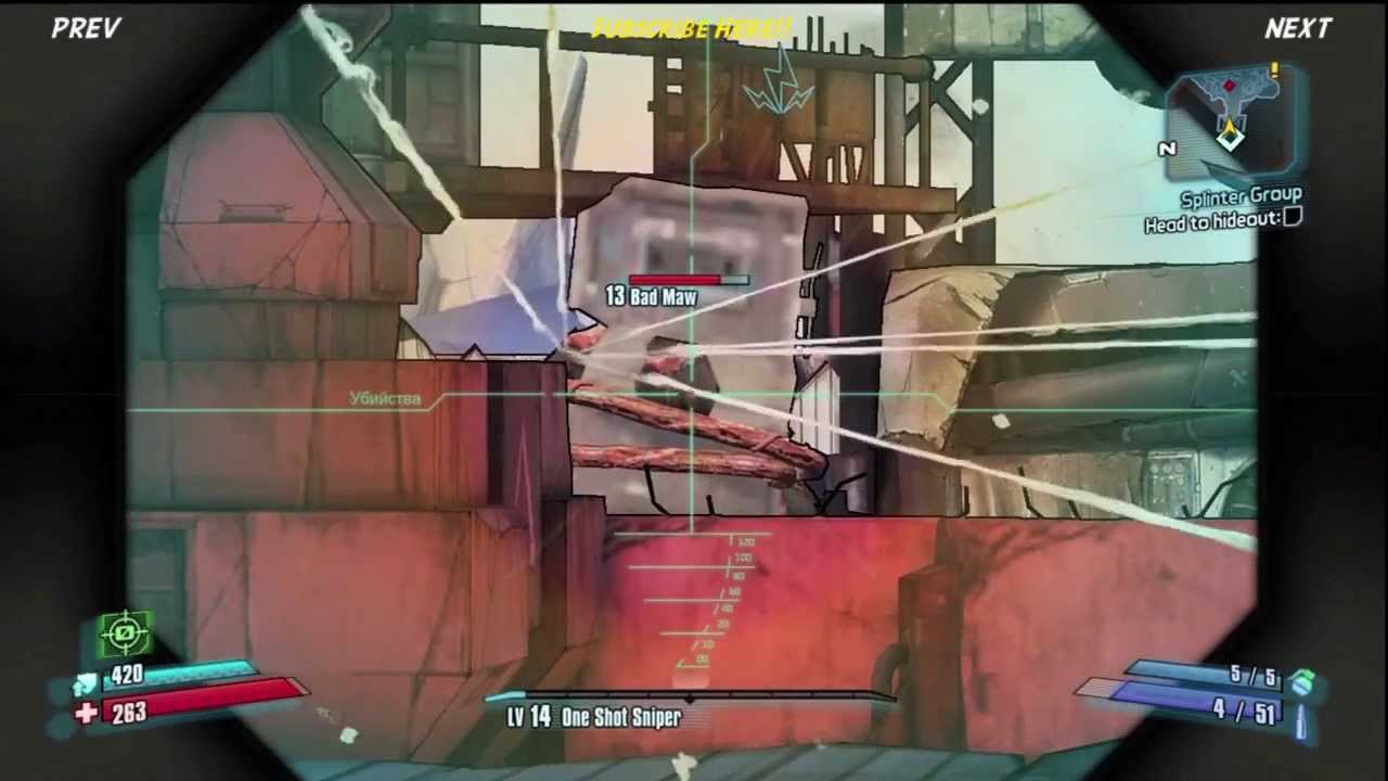 Borderlands 2 ZERO'S Mission: "Splinter Group" Maxxi's Pizza Delivery ...