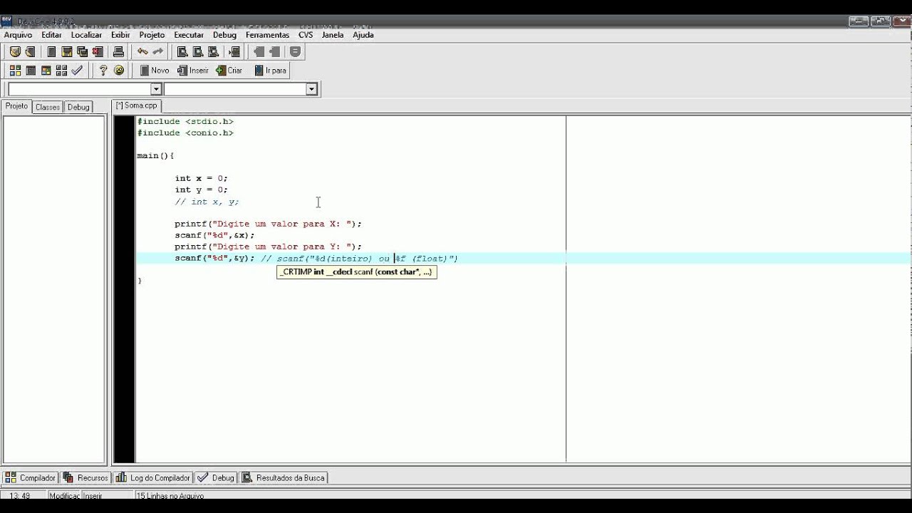 Programação em C - Soma - YouTube