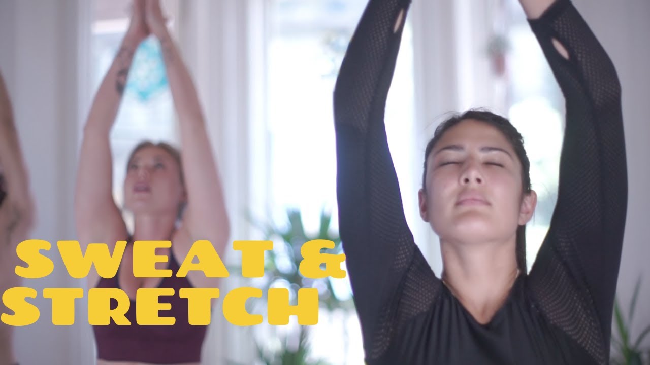 Yoga Sweat and stretch- elevated yoga flow - YouTube