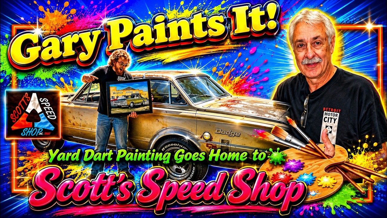 Gary Paints It! - Yard Dart Painting Goes Home to Scott's Speed Shop ...