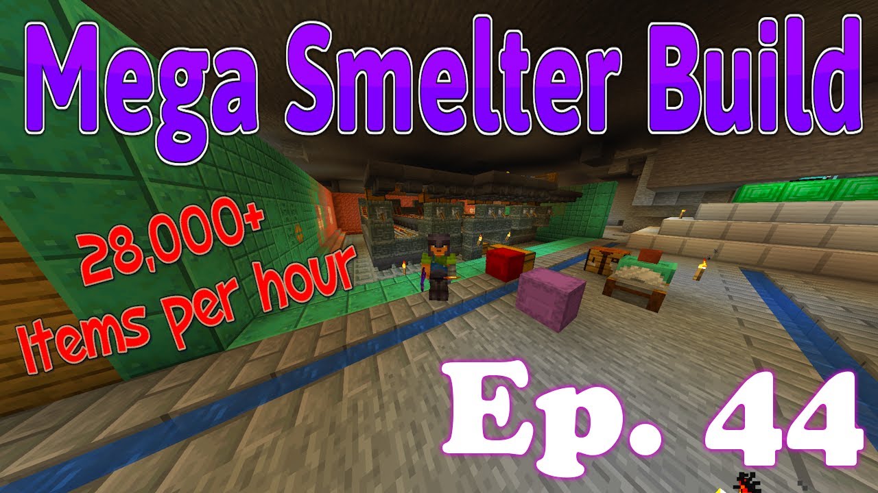 Hardcore Mega Smelter In Minecraft!!! - YouTube