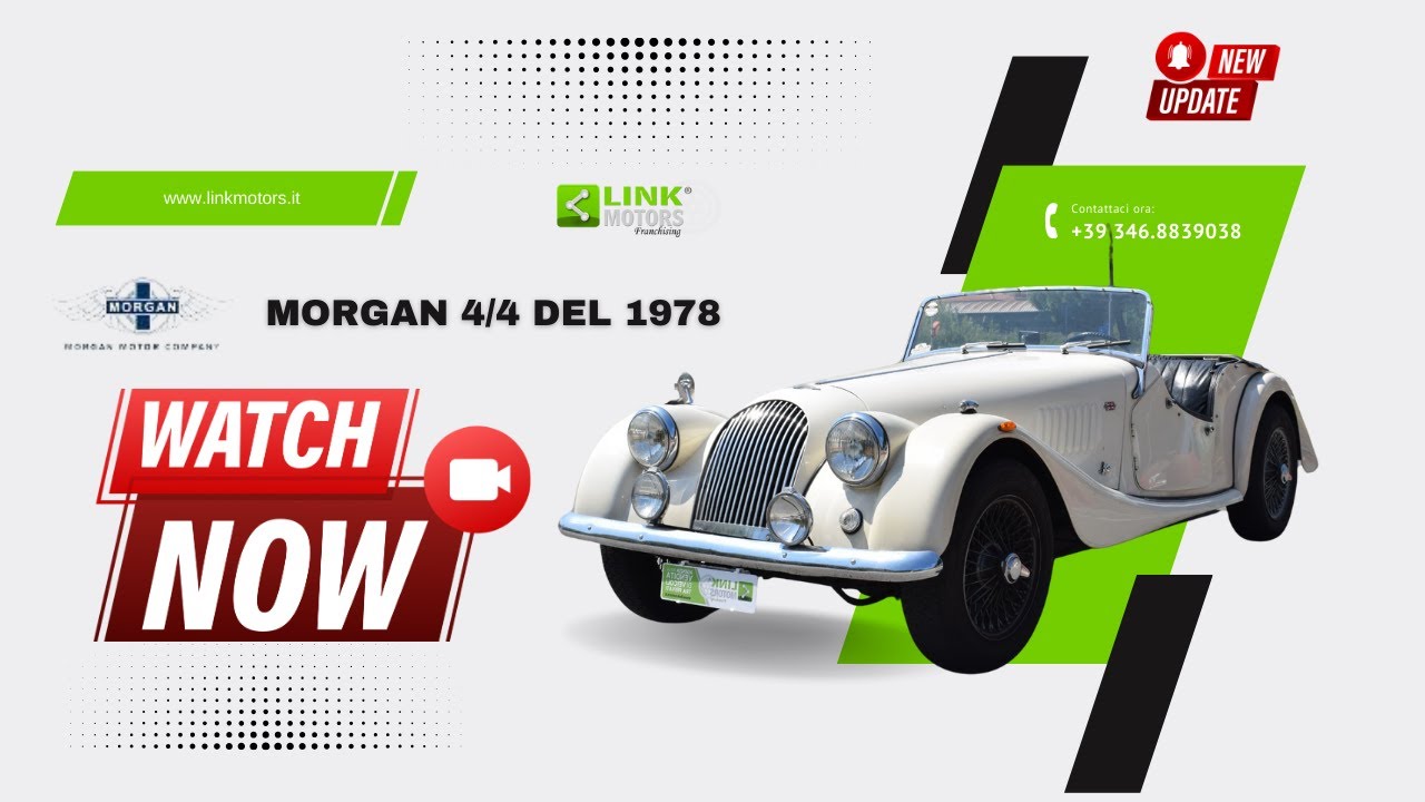 Morgan 4/4 del 1978 in vendita - Lo stile senza tempo a portata di mano ...