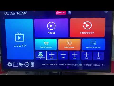 Octatream tv box Q1 Elite add or delete app