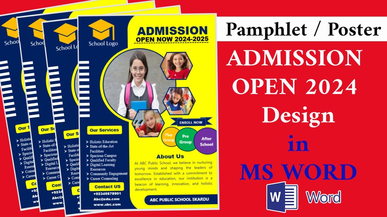 How To Make Pamphlet Design In Ms Word Admission Open Poster Design how-to-make-pamphlet-design-in-ms-word-admission-open-poster-design