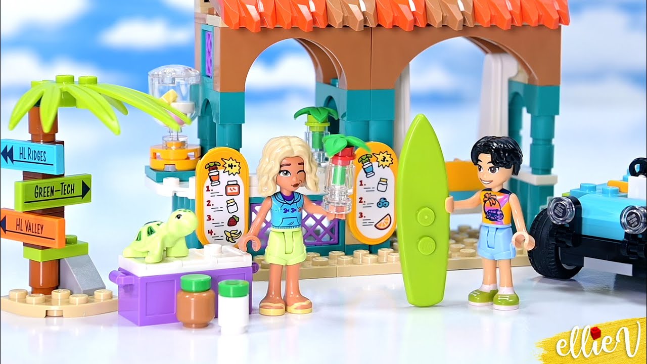 Beach Smoothie Stand 🏖️ LEGO Friends build & review - YouTube