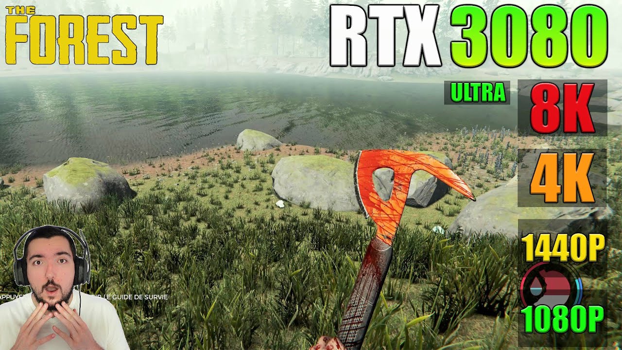 RTX 3080 | THE FOREST en 1080p, 1440p, 4K, 8K - ULTRA réglages - YouTube