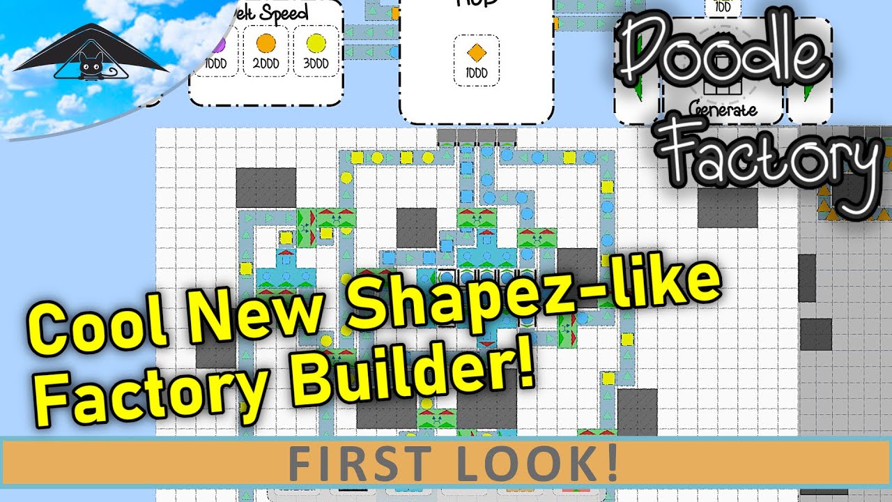 Cool New Shapez-like Factory Builder!! | Doodle Factory - First Look ...
