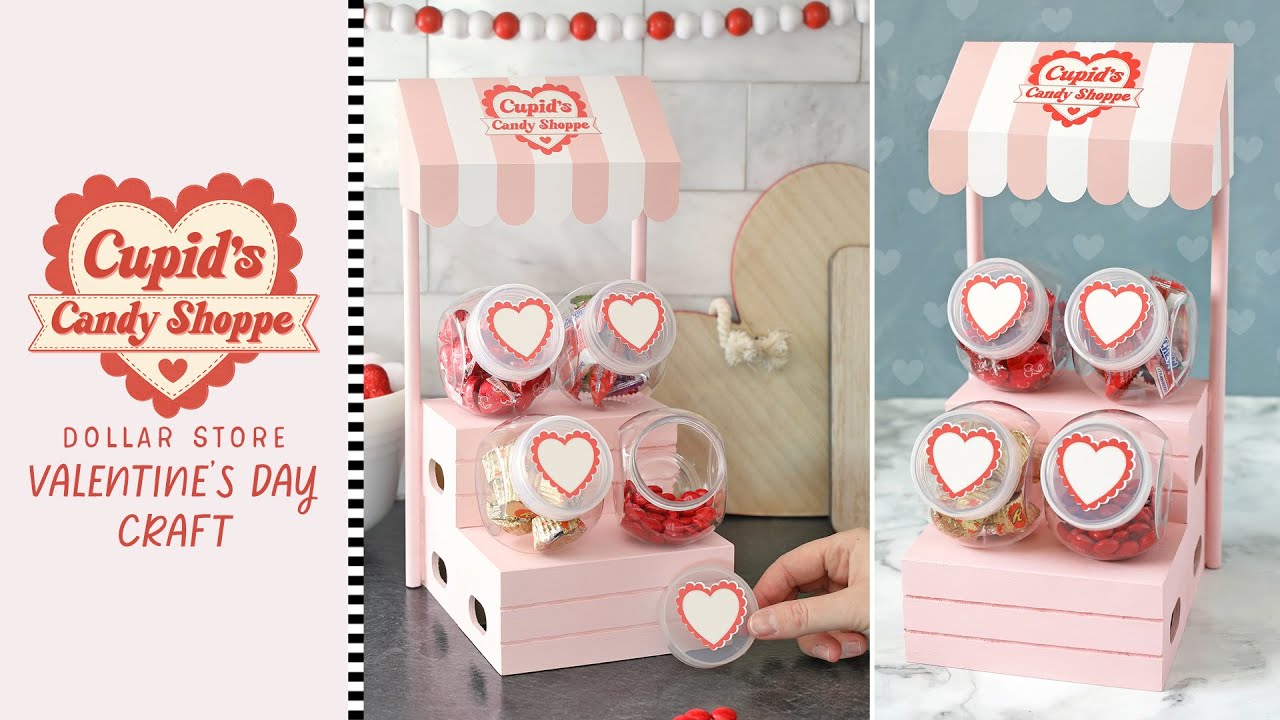 Cupid's Candy Shop Valentine's Day Craft - YouTube