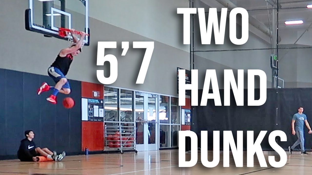 5'7 Dunker - Clean Two Hand Dunks!! Dunk Progress - YouTube