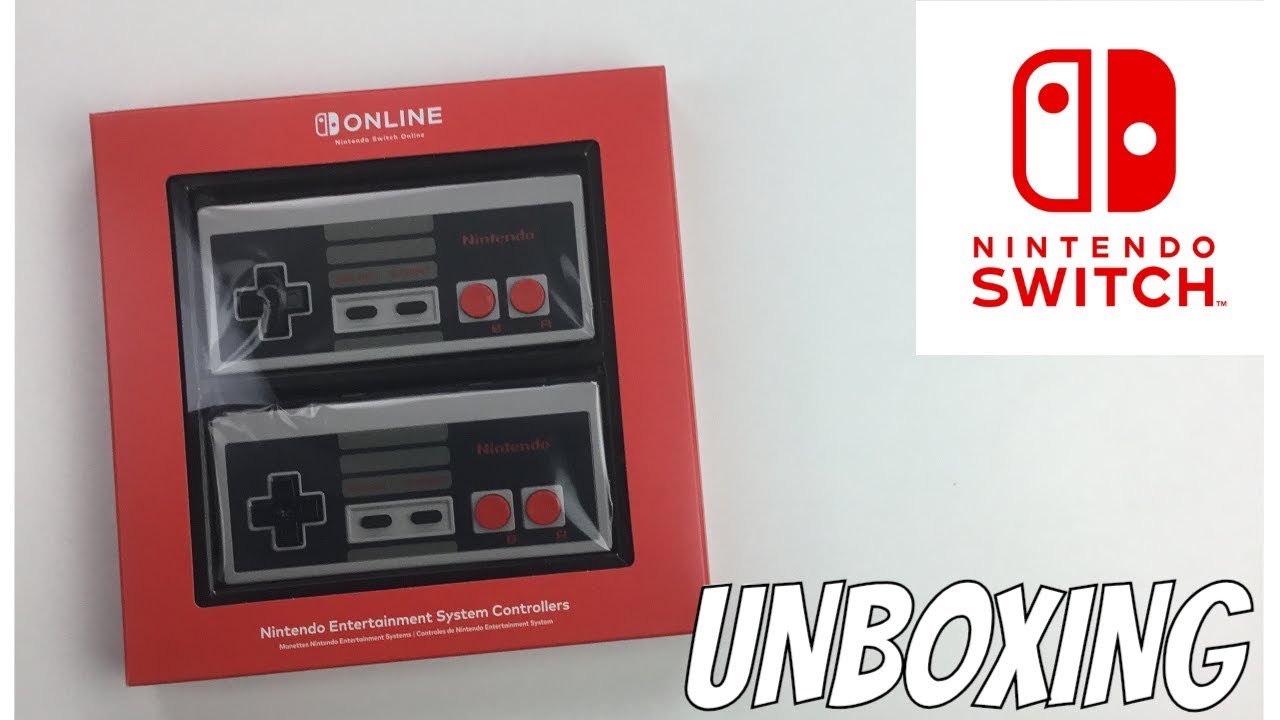 NINTENDO SWITCH NINTENDO ENTERTAINMENT SYSTEM CONTROLLERS UNBOXING ...