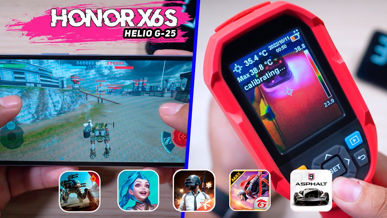 JUGANDO con el HONOR X6s│Pruebas de POTENCIA y RENDIMIENTO│PUBG MOBILE, FREE FIRE MAX, WID RIFT ...